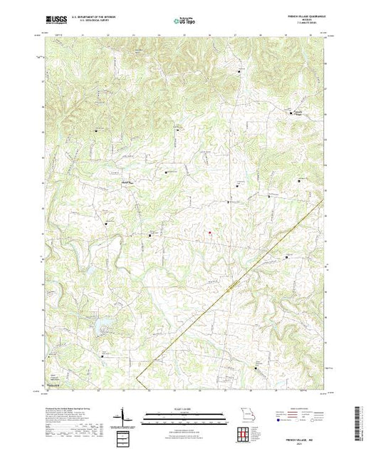 USGS US Topo 7.5-minute map for French Village MO 2021 – American Map Store