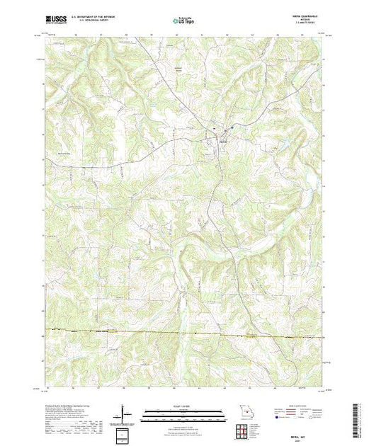 USGS US Topo 7.5-minute map for Iberia MO 2021 – American Map Store