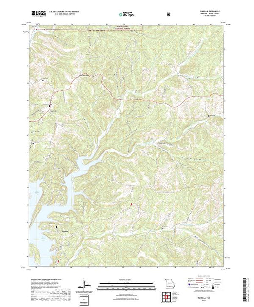 USGS US Topo 7.5-minute map for Isabella MO 2021 – American Map Store
