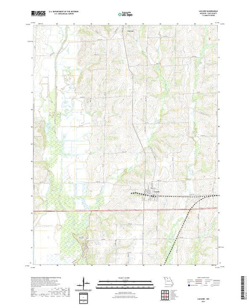 USGS US Topo 7.5-minute map for Laclede MO 2021 – American Map Store