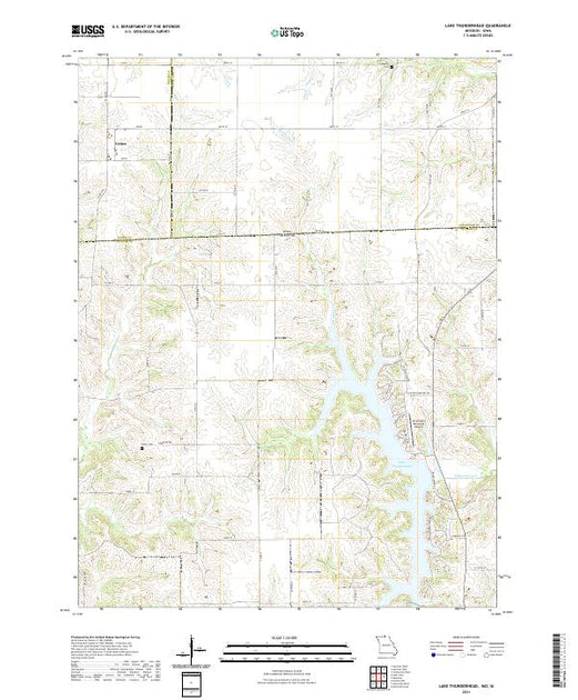 USGS US Topo 7.5-minute map for Lake Thunderhead MOIA 2021 – American ...
