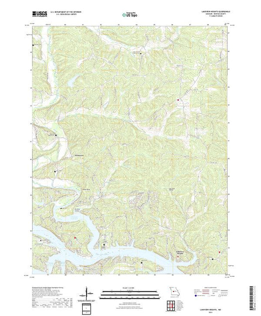 USGS US Topo 7.5-minute map for Lakeview Heights MO 2021 – American Map ...