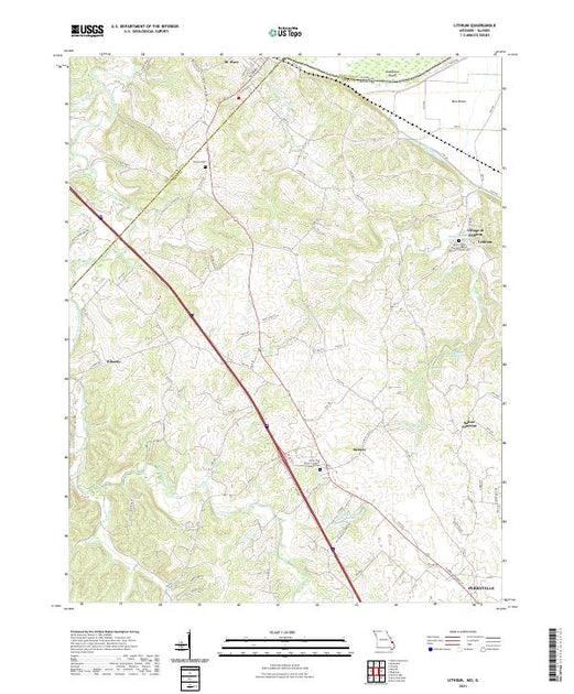 USGS US Topo 7.5-minute map for Lithium MOIL 2021 – American Map Store
