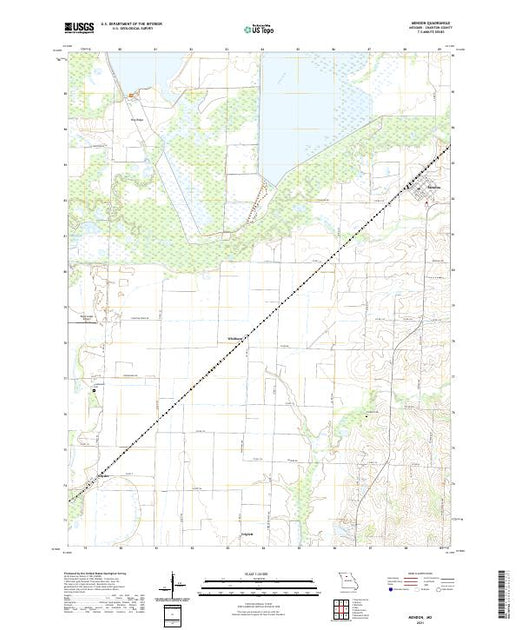 USGS US Topo 7.5-minute map for Mendon MO 2021 – American Map Store