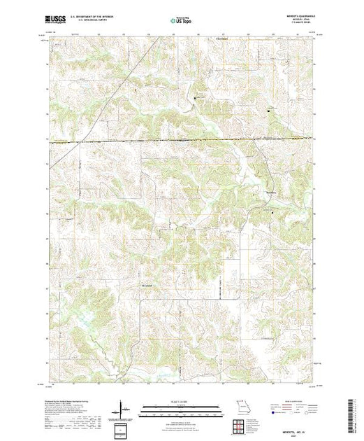 USGS US Topo 7.5-minute map for Mendota MOIA 2021 – American Map Store