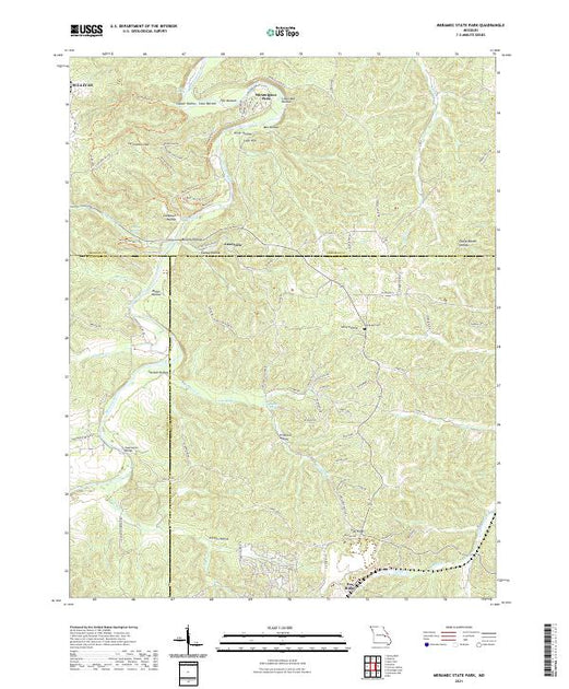 USGS US Topo 7.5-minute map for Meramec State Park MO 2021 – American ...