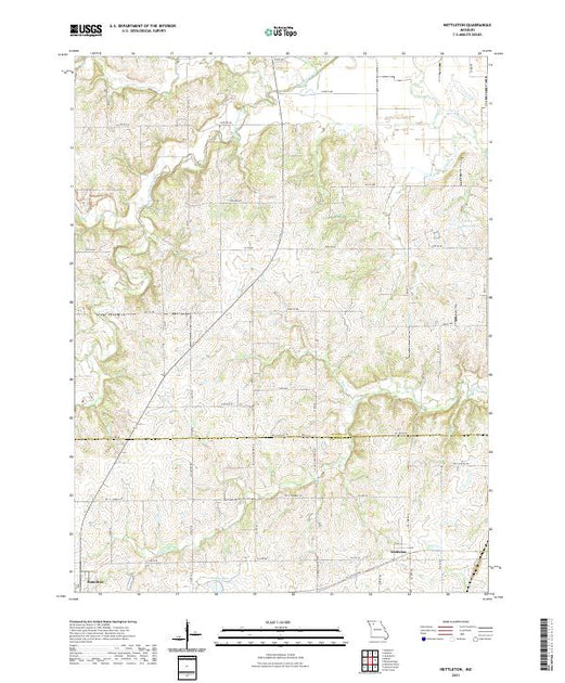 USGS US Topo 7.5-minute map for Nettleton MO 2021 – American Map Store
