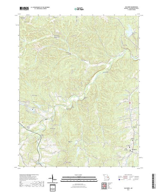 USGS US Topo 7.5-minute map for Old Mines MO 2021 – American Map Store