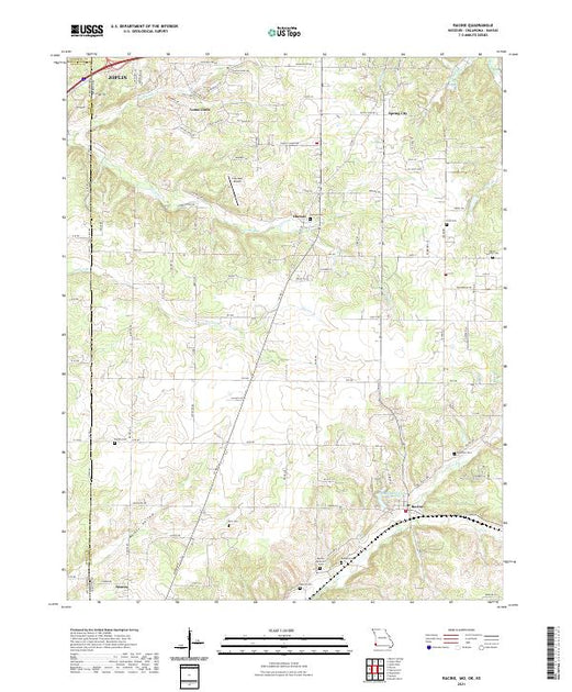 USGS US Topo 7.5-minute map for Racine MOOKKS 2021 – American Map Store