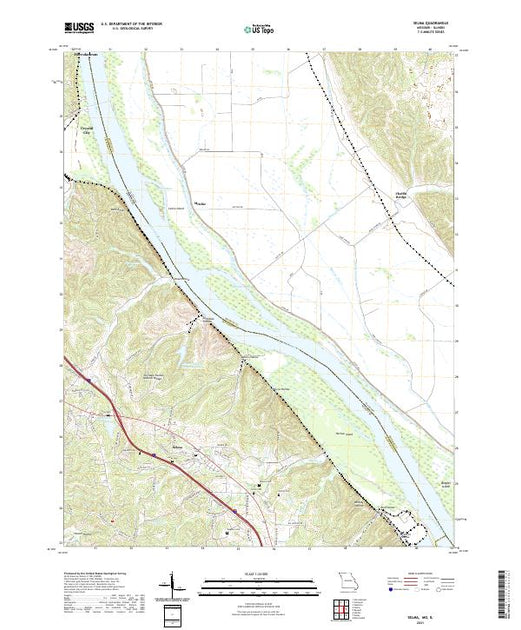USGS US Topo 7.5-minute map for Selma MOIL 2021 – American Map Store