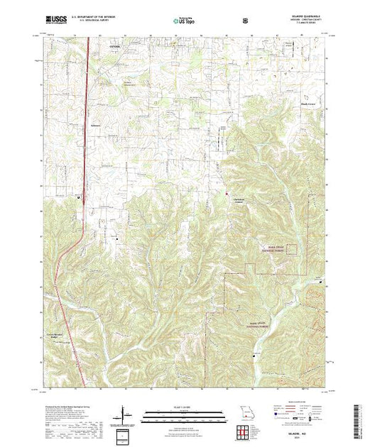 USGS US Topo 7.5-minute map for Selmore MO 2021 – American Map Store