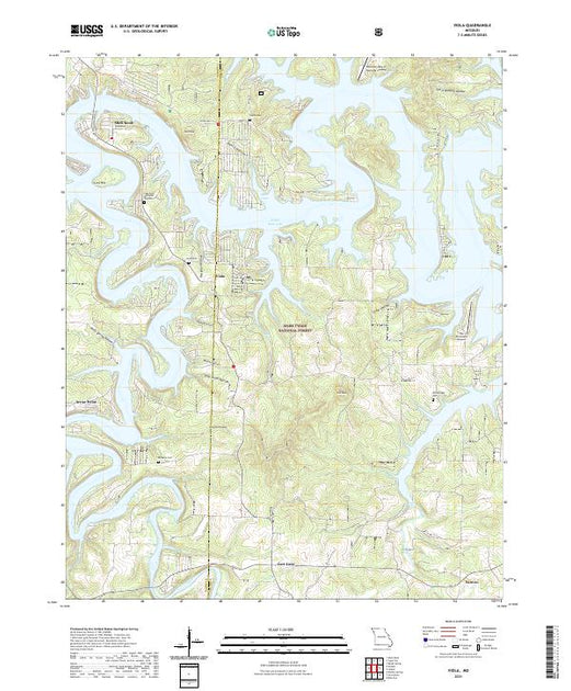 USGS US Topo 7.5-minute map for Viola MO 2021 – American Map Store
