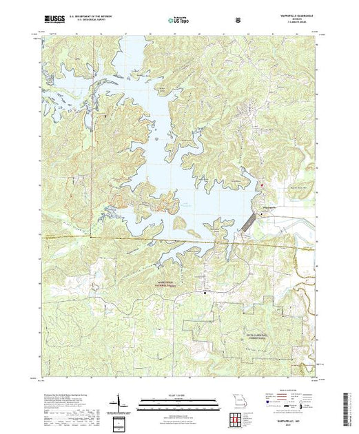 USGS US Topo 7.5-minute map for Wappapello MO 2021 – American Map Store