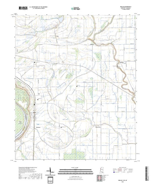 US Topo 7.5-minute map for Beulah MSAR – American Map Store