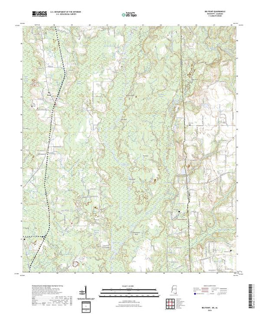 US Topo 7.5-minute map for Big Point MSAL – American Map Store
