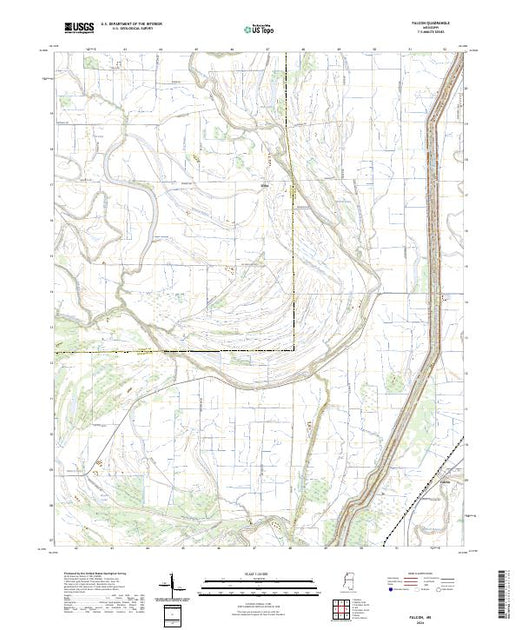 US Topo 7.5-minute map for Falcon MS – American Map Store