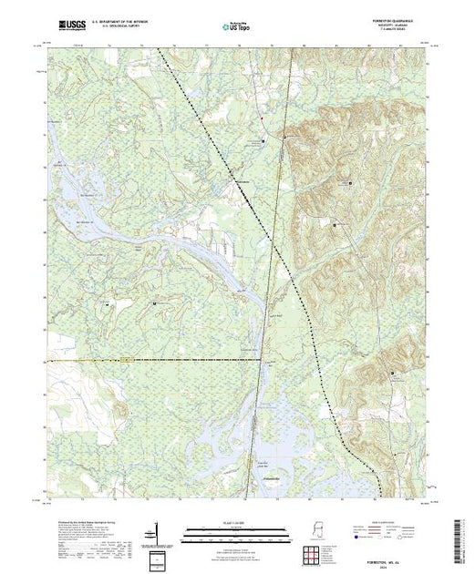 US Topo 7.5-minute map for Forreston MSAL – American Map Store