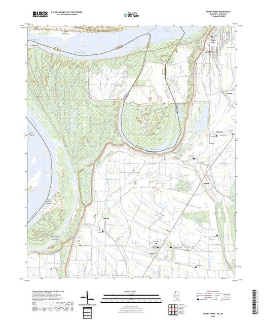 US Topo 7.5-minute map for Friars Point MSAR – American Map Store