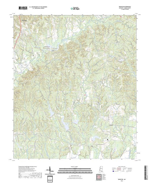 US Topo 7.5-minute map for Kingston MS – American Map Store
