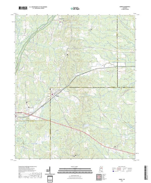 US Topo 7.5-minute map for Maben MS – American Map Store
