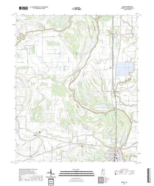 US Topo 7.5-minute map for Marks MS – American Map Store