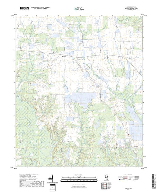 US Topo 7.5-minute map for McLeod MS – American Map Store