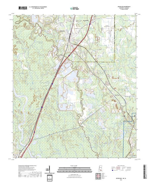 US Topo 7.5-minute map for Nicholson MSLA – American Map Store