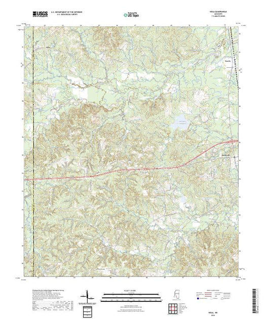 US Topo 7.5-minute map for Nola MS – American Map Store