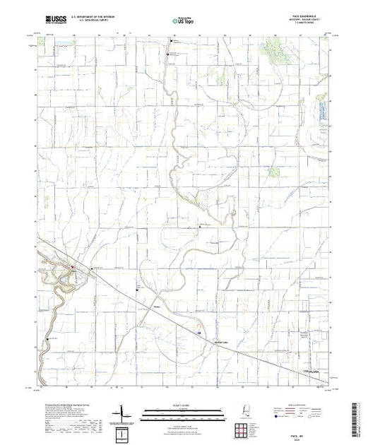 US Topo 7.5-minute map for Pace MS – American Map Store