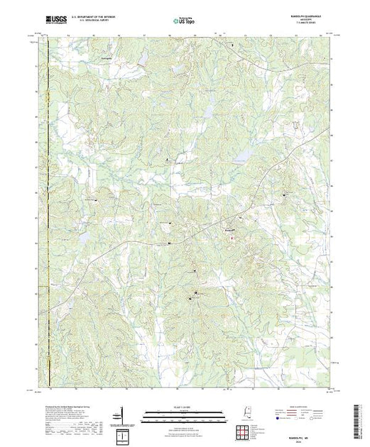 US Topo 7.5-minute map for Randolph MS – American Map Store