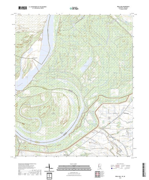 US Topo 7.5-minute map for Rena Lara MSAR – American Map Store