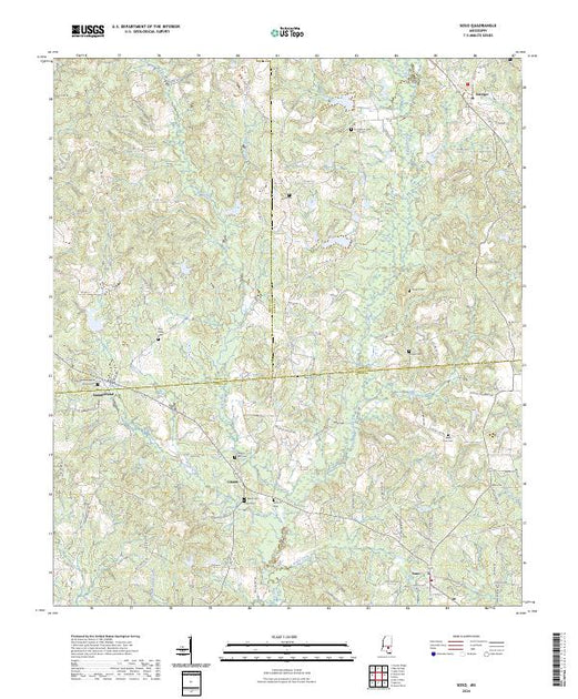 US Topo 7.5-minute map for Soso MS – American Map Store