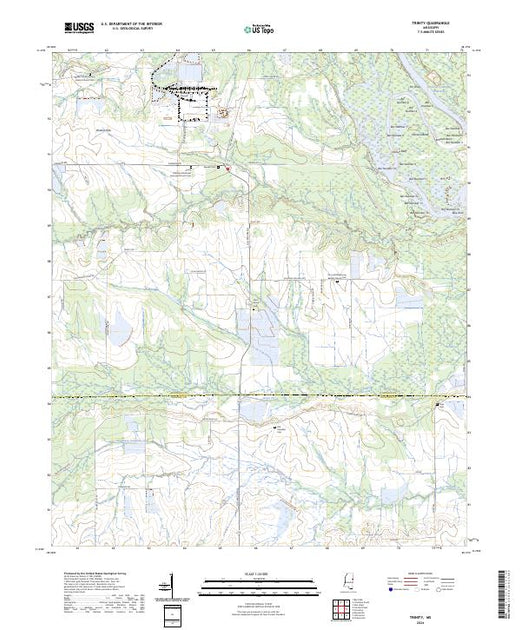 US Topo 7.5-minute map for Trinity MS – American Map Store