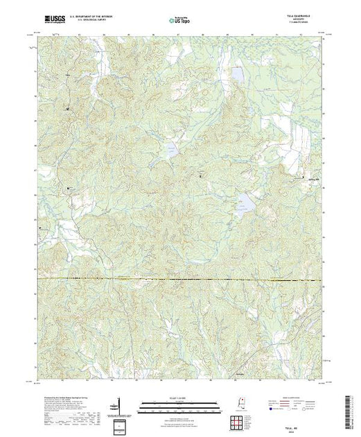 US Topo 7.5-minute map for Tula MS – American Map Store