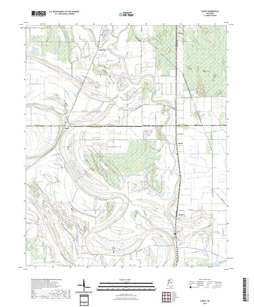 US Topo 7.5-minute map for Vance MS – American Map Store