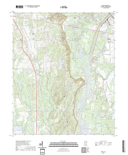 US Topo 7.5-minute map for Wren MS – American Map Store