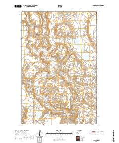 USGS US Topo 7.5-minute map for Austin Lake MT 2020 – American Map Store