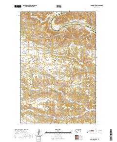 USGS US Topo 7.5-minute map for Baker Monument MT 2020 – American Map Store
