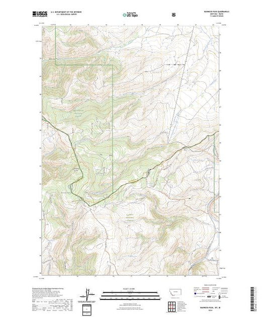 US Topo 7.5-minute map for Bannock Pass MTID – American Map Store