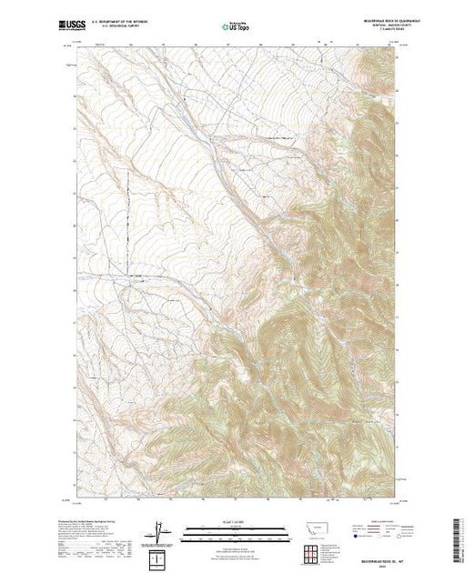 US Topo 7.5-minute map for Beaverhead Rock SE MT – American Map Store