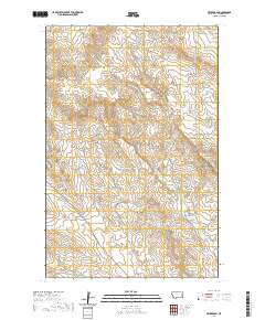 USGS US Topo 7.5-minute map for Becker Dam MT 2020 – American Map Store