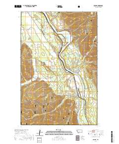 USGS US Topo 7.5-minute map for Belknap MT 2020 – American Map Store