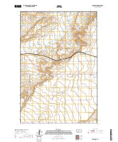 USGS US Topo 7.5-minute map for Benchland MT 2020 – American Map Store