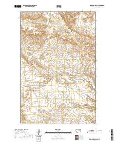 USGS US Topo 7.5-minute map for Bison Bone Reservoir MT 2020 – American ...