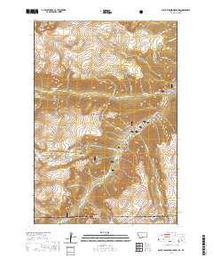 USGS US Topo 7.5-minute map for Black Pyramid Mountain MTWY 2020 ...