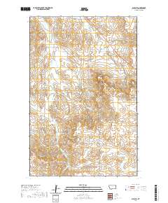 USGS US Topo 7.5-minute map for Blue Hill MT 2020 – American Map Store