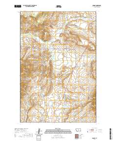 USGS US Topo 7.5-minute map for Brooks MT 2020 – American Map Store