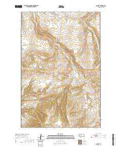 USGS US Topo 7.5-minute map for Calvert MT 2020 – American Map Store