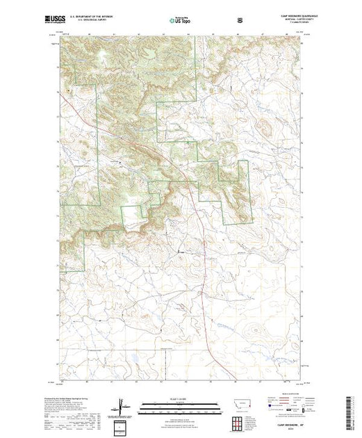 US Topo 7.5-minute map for Camp Needmore MT – American Map Store