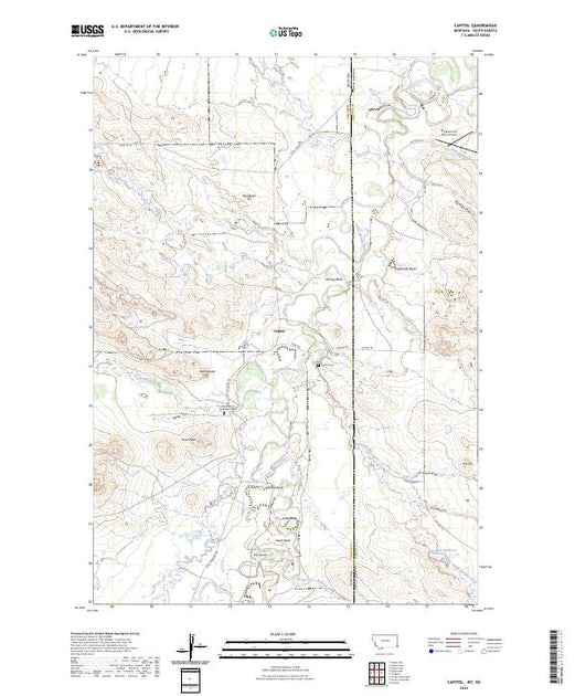 US Topo 7.5-minute map for Capitol MTSD – American Map Store
